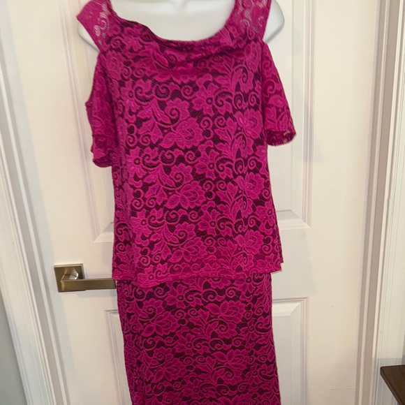 BOLD elements | Other | Bold Elements Fuchsia Lace Dress | Poshmark